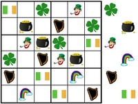 St. Patrick's Day Sudoku - Medium - Wixie