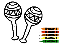 Color-by-Number: Maracas - Wixie